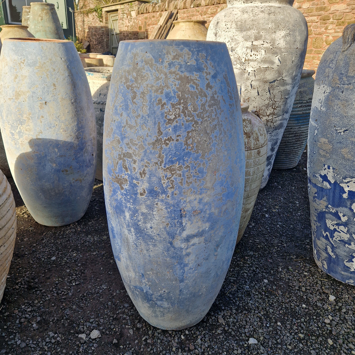 Pair of 93cm Elemental Glazed Cigar Planters – Tom's Yard