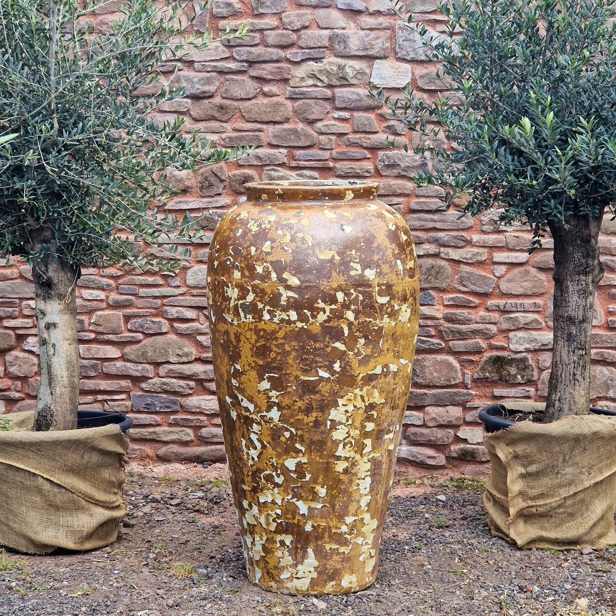 128cm Elemental Glazed Classic Amphora, Stone – Tom's Yard