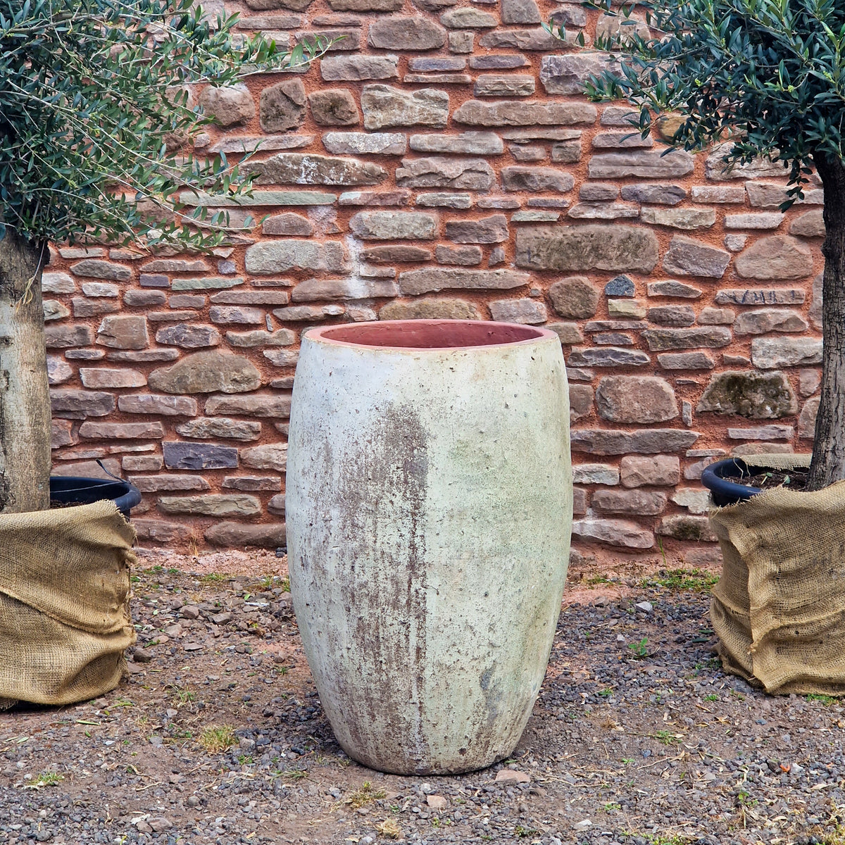 82cm Tall, Open Profile Glazed Vases – Tom's Yard