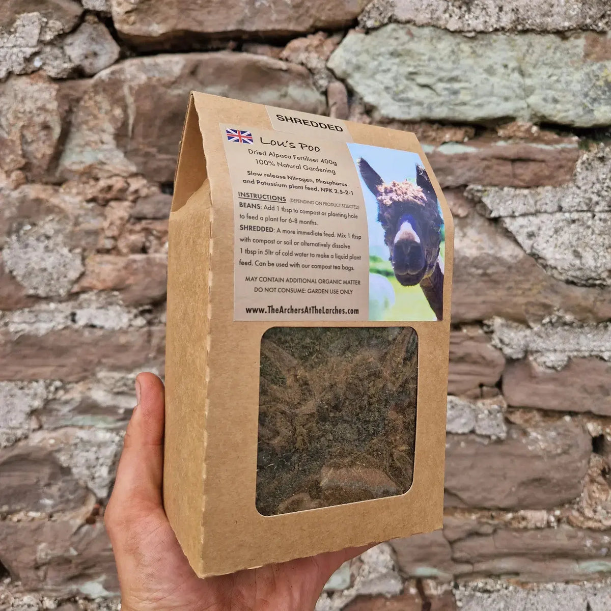 SHREDDED Dried Alpaca Poo Fertiliser – Tom's Yard